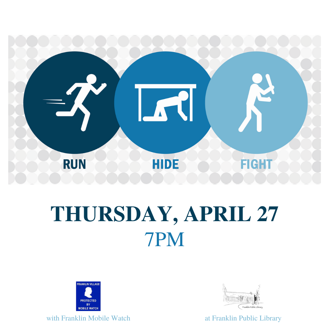 RUN.HIDE.FIGHT — Franklin Public Library